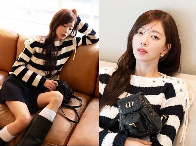아이돌 비주얼에 아역 출신 165cm·39kg 인형 미모 터진 여배우 니트룩 대본은 내운명