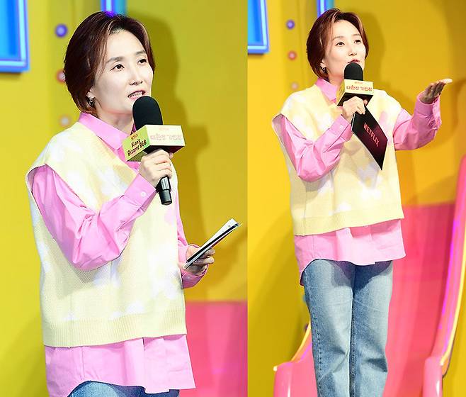 박경림 40대 나이 잊은 파워우먼 파스텔로 칠한 봄 캐주얼 Mc룩 뷰티는 내운명