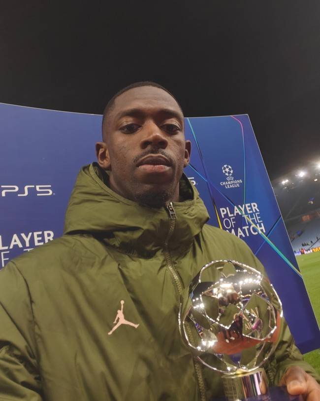 [UCL ISSUE] 대체 내가 왜!...'최우수 선수' 선정된 뎀벨레, 트로피 거부했다