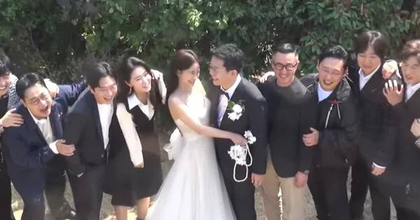 김준호♥김지민 웨딩사진 공개… KBS 개그맨 총출동한 이유?