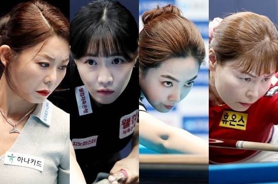 “8연속 우승 순항” 김가영, 황민지 꺾고 최혜미와 4강격돌…차유람-이신영은 ‘휴온스매치’ [우리금융캐피탈LPBA]