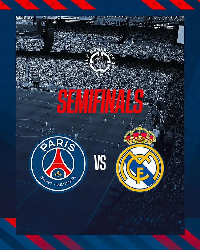 [CWC 4강 프리뷰] '챔피언' PSG vs '토너먼트의 왕' 레알, 마지막 결승 티켓은 누가?