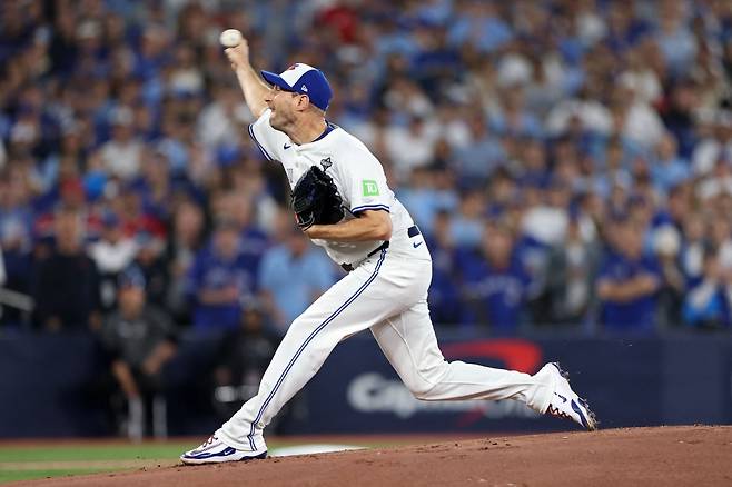 '이게 빅리그 221승 투수다' 슈어저, 다저스 상대 4⅓이닝 1실점…최고 154km