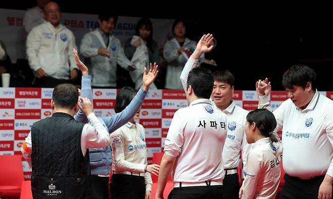'이럴수가' 당구 여제가 또 무너지다니... '사파타+김민영이 2승씩 챙겼다' [PBA 팀리그]