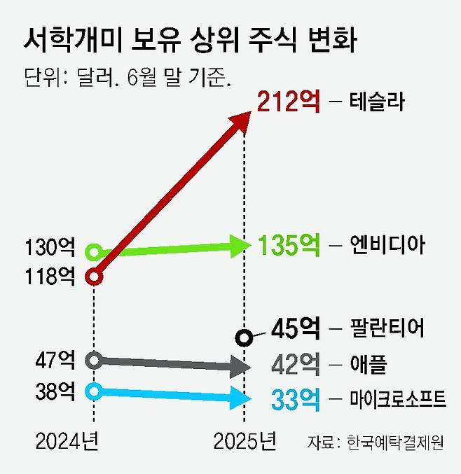 서학개미 투자1위는 테슬라 ‘머스크 리스크도 이긴 성장 동력